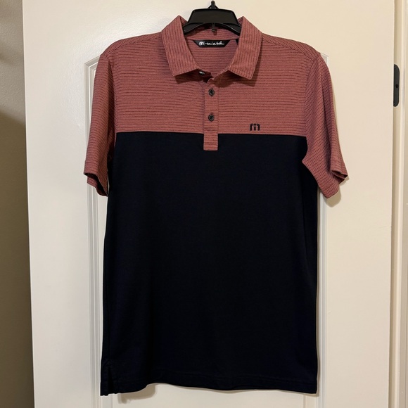 Travis Mathew | Shirts | Nwot Travis Mathew 2 Tone Black Polo Shirt ...